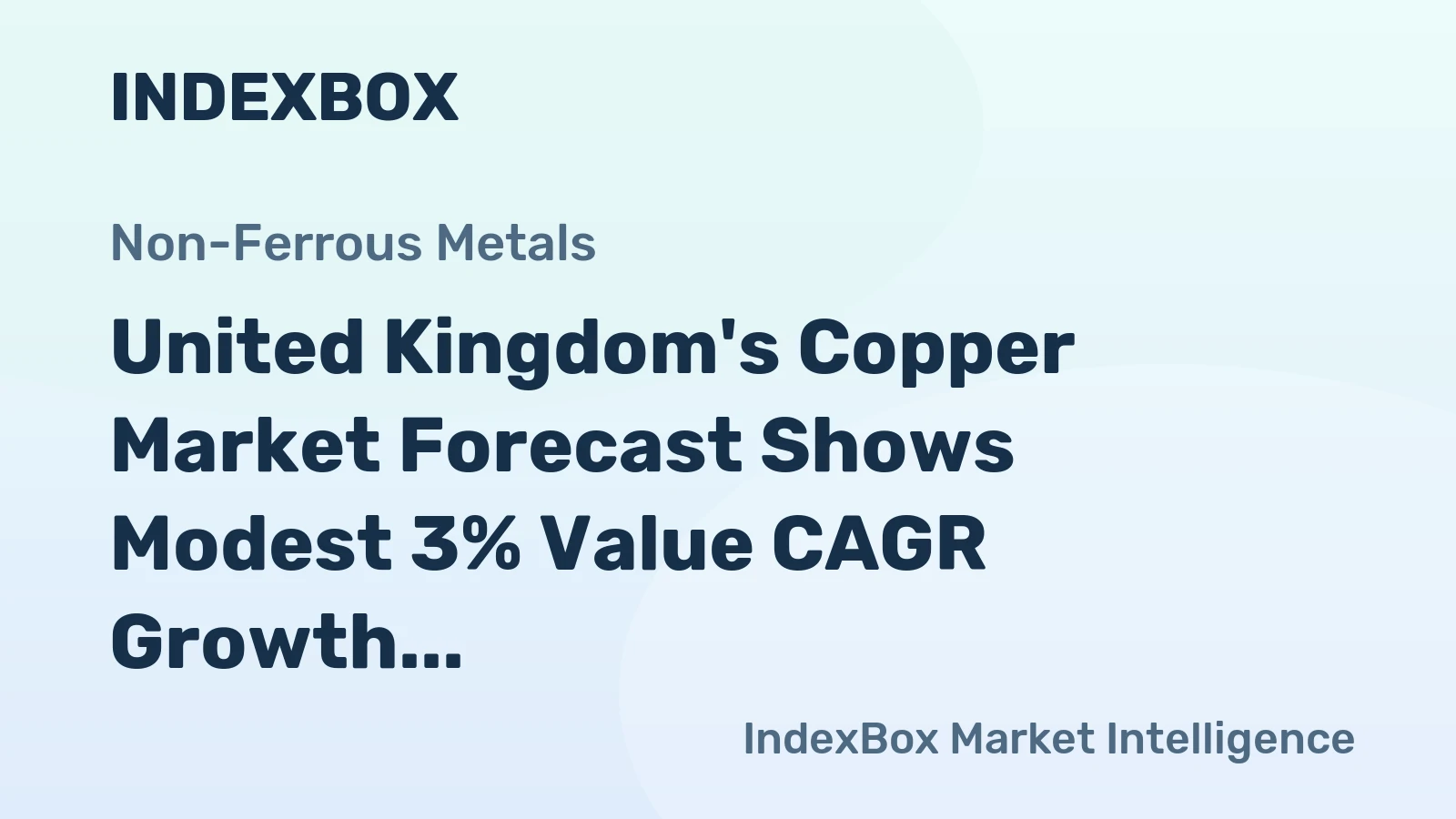 United Kingdom's Copper Market Forecast Shows Modest 3% Value CAGR Growth Despite Recent Contraction