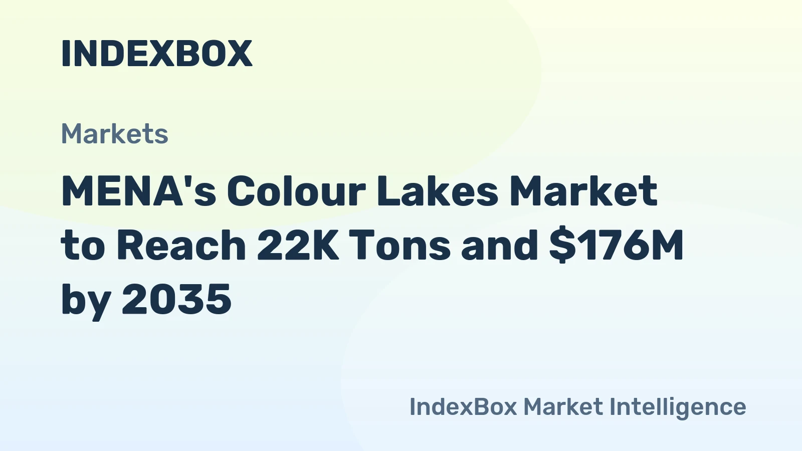 MENA's Colour Lakes Market to Reach 22K Tons and $176M by 2035