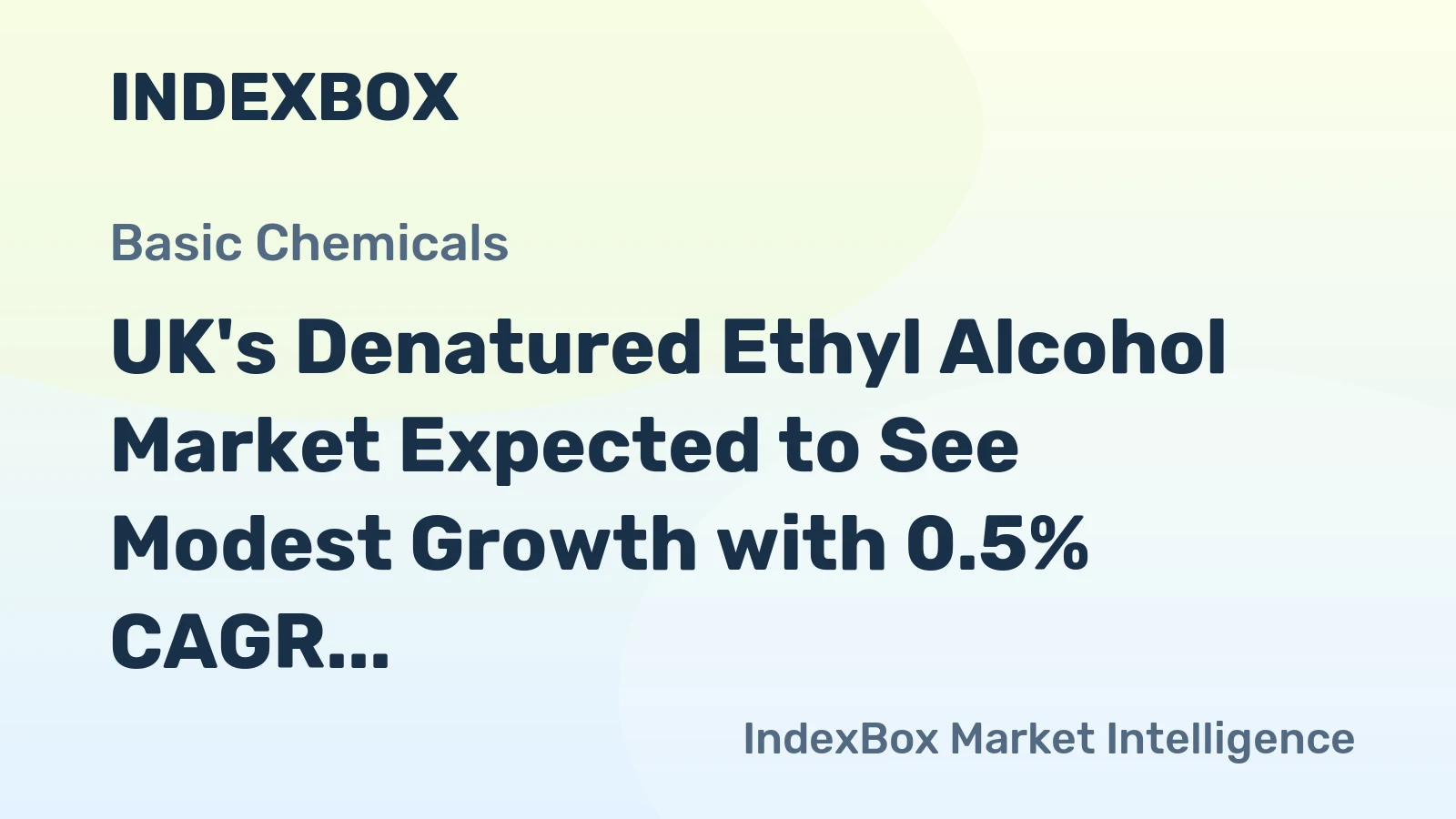 UK's Denatured Ethyl Alcohol Market Expected to See Modest Growth with 0.5% CAGR through 2035