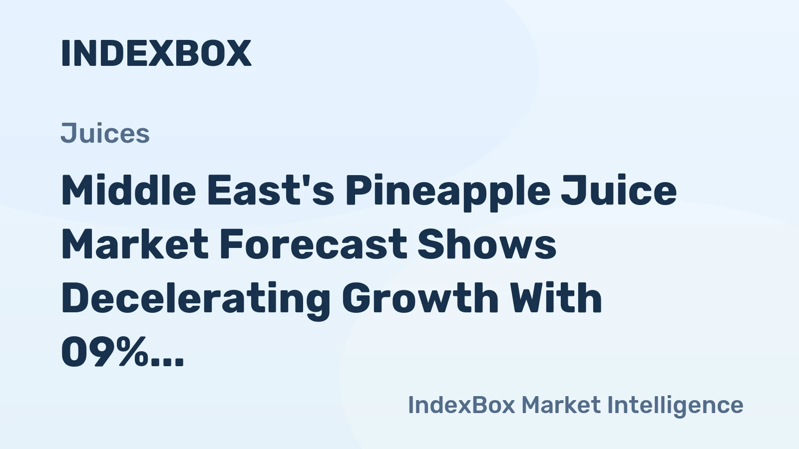 Middle East's Pineapple Juice Market Forecast Shows Decelerating Growth With 09% Volume CAGR Through 2035