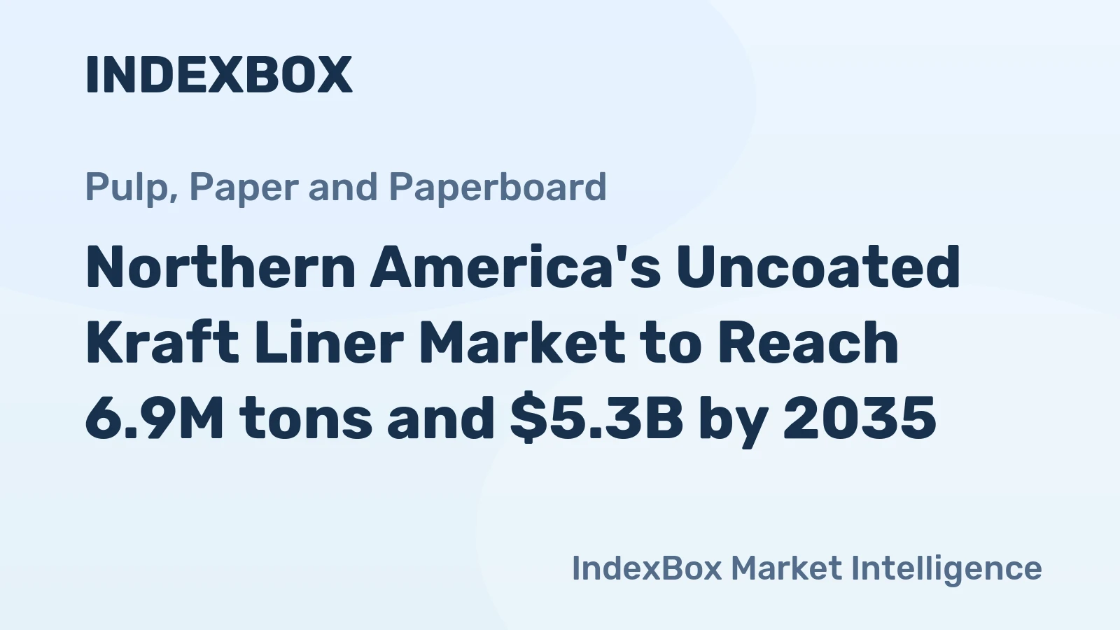 Northern America's Uncoated Kraft Liner Market to Reach 6.9M tons and $5.3B by 2035