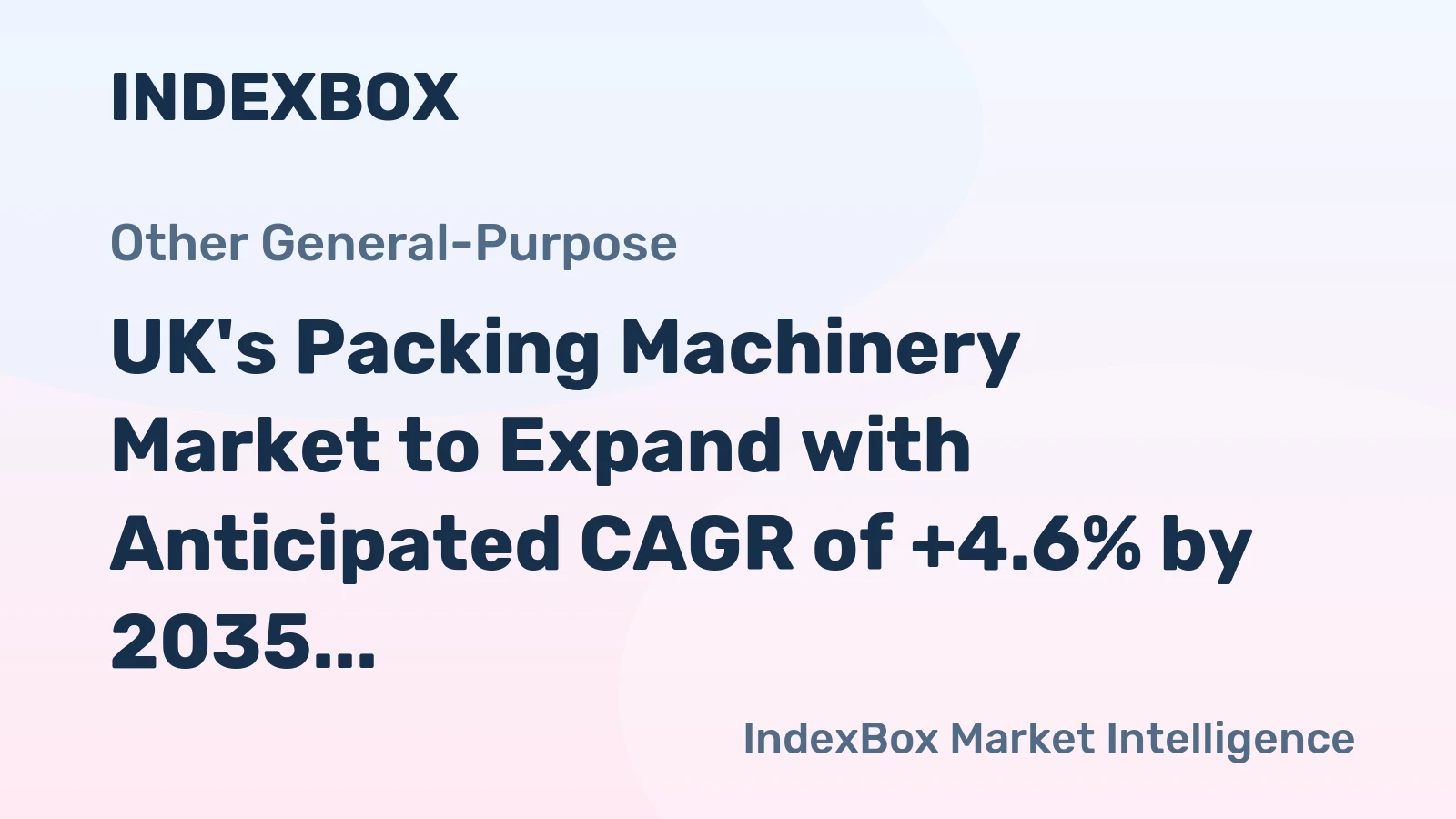 UK's Packing Machinery Market to Expand with Anticipated CAGR of +4.6% by 2035