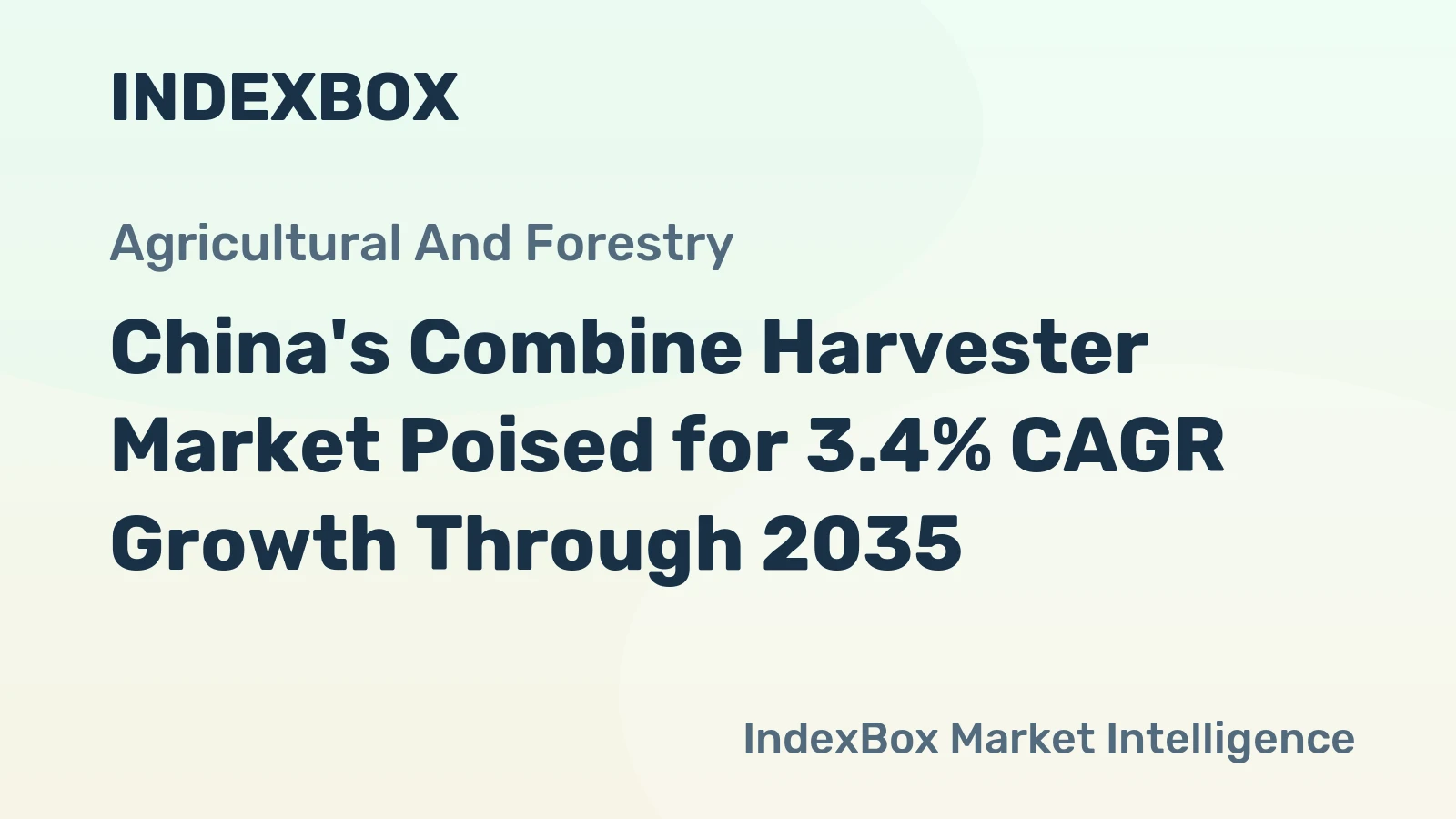 China's Combine Harvester Market Poised for 3.4% CAGR Growth Through 2035