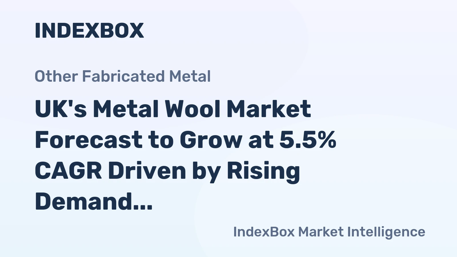 UK's Metal Wool Market Forecast to Grow at 5.5% CAGR Driven by Rising Demand