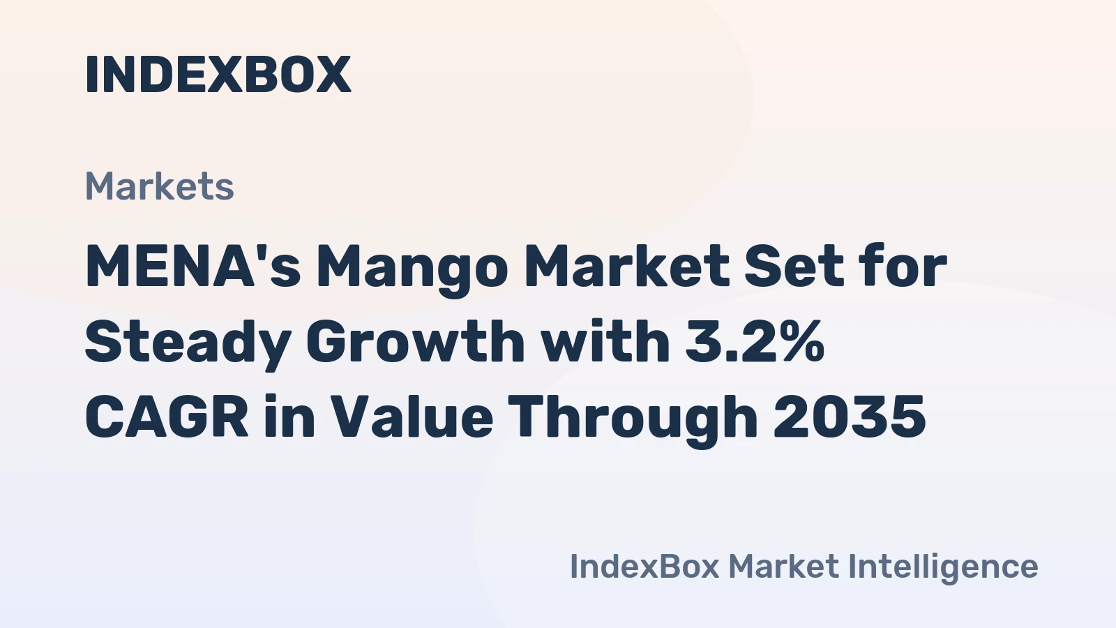 MENA's Mango Market Set for Steady Growth with 3.2% CAGR in Value Through 2035