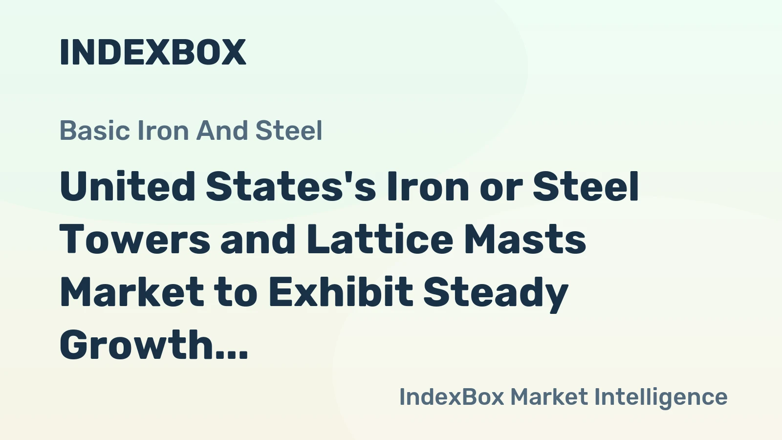 United States's Iron or Steel Towers and Lattice Masts Market to Exhibit Steady Growth with a +1.0% CAGR Through 2035, Reaching $4.8B in Value