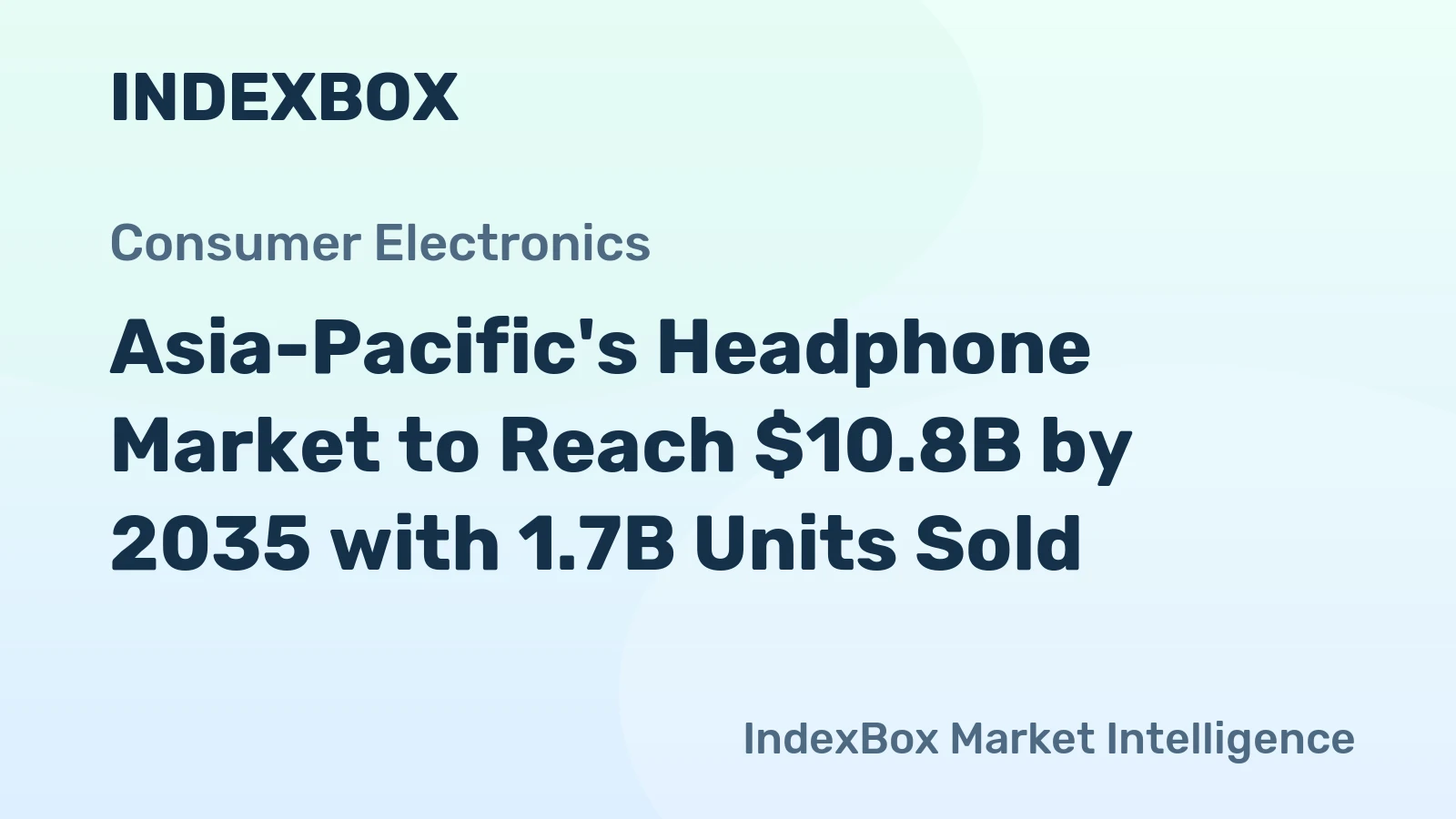 Asia-Pacific's Headphone Market to Reach $10.8B by 2035 with 1.7B Units Sold