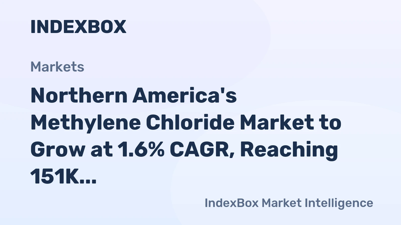 Northern America's Methylene Chloride Market to Grow at 1.6% CAGR, Reaching 151K Tons by 2035