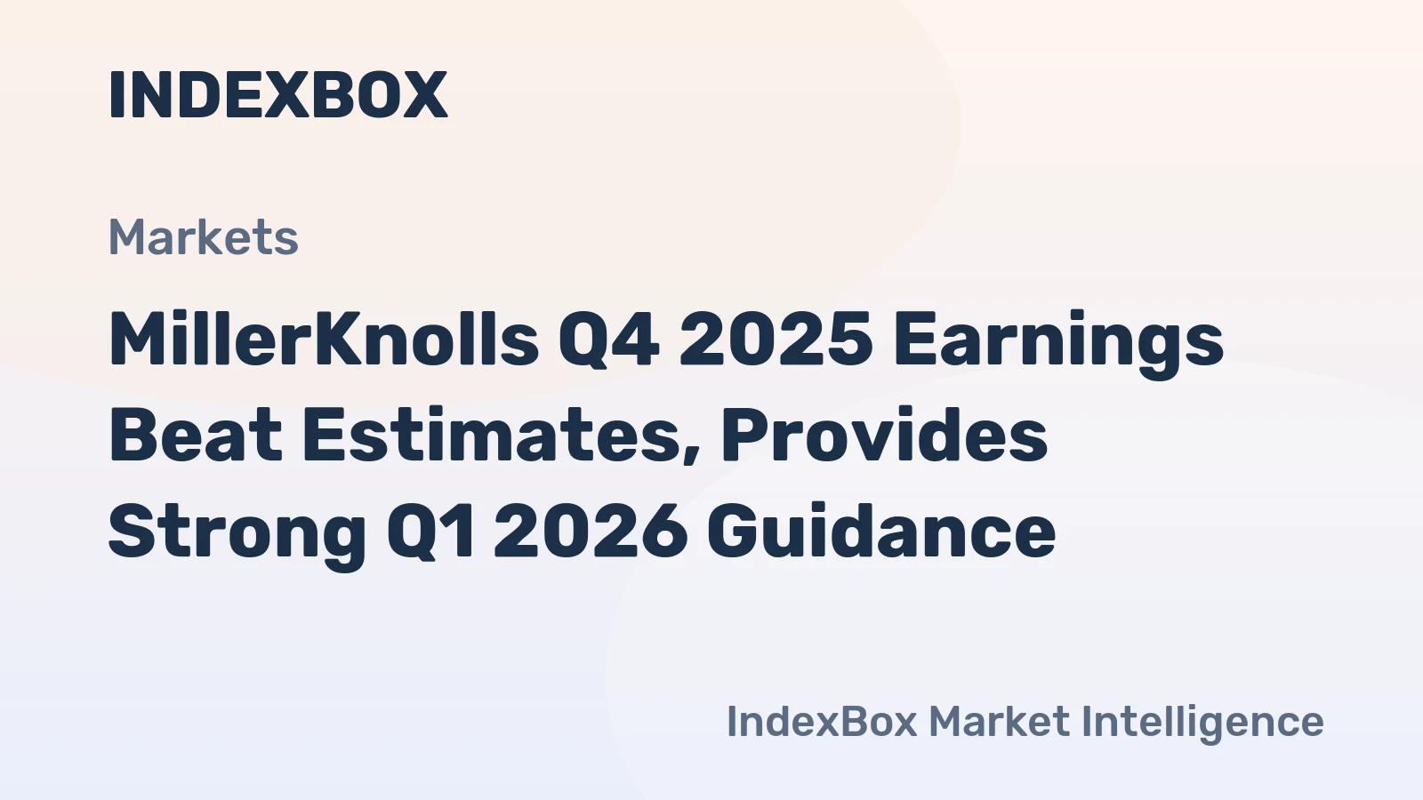 MillerKnolls Q4 2025 Earnings Beat Estimates, Provides Strong Q1 2026 Guidance