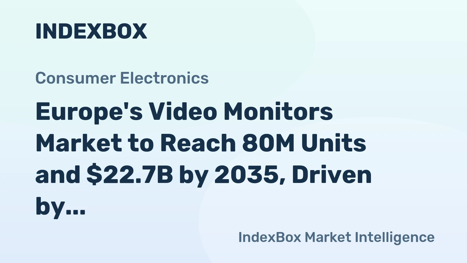 Europe's Video Monitors Market to Reach 80M Units and $22.7B by 2035, Driven by Increasing Demand