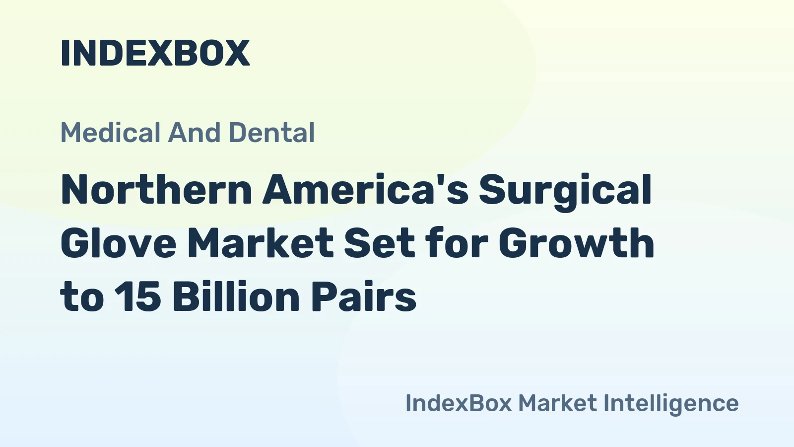 Northern America's Surgical Glove Market Set for Growth to 15 Billion Pairs