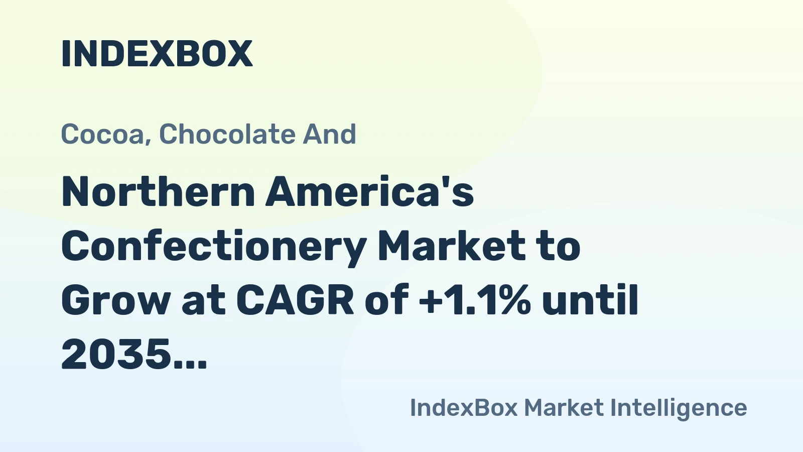 Northern America's Confectionery Market to Grow at CAGR of +1.1% until 2035, Reaching 9.8M Tons