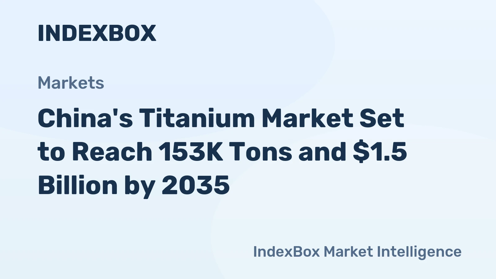 China's Titanium Market Set to Reach 153K Tons and $1.5 Billion by 2035