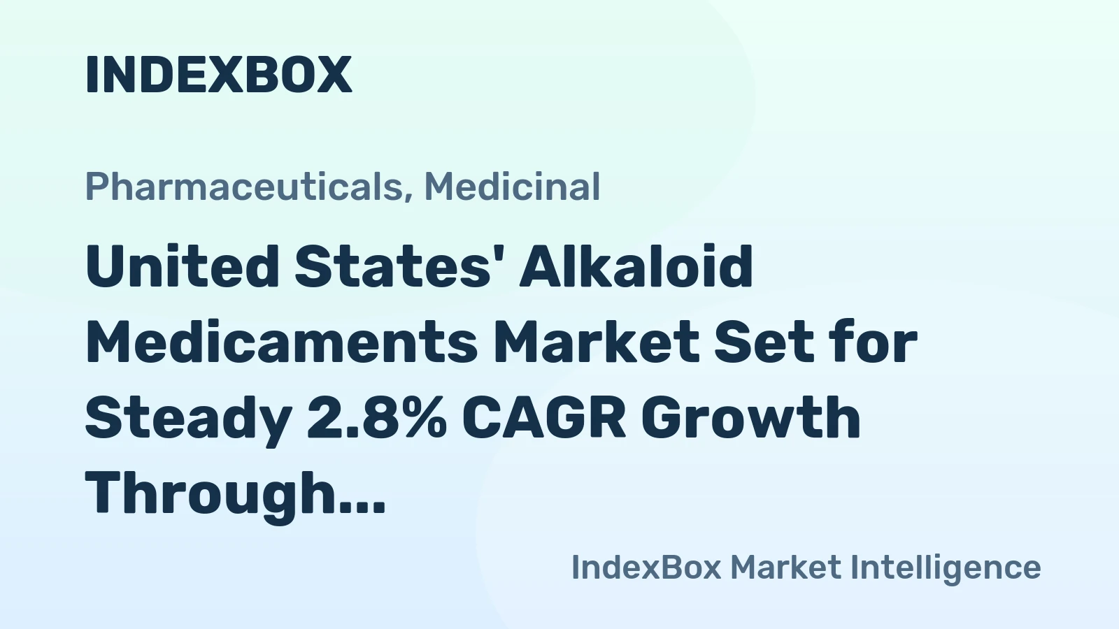 United States' Alkaloid Medicaments Market Set for Steady 2.8% CAGR Growth Through 2035