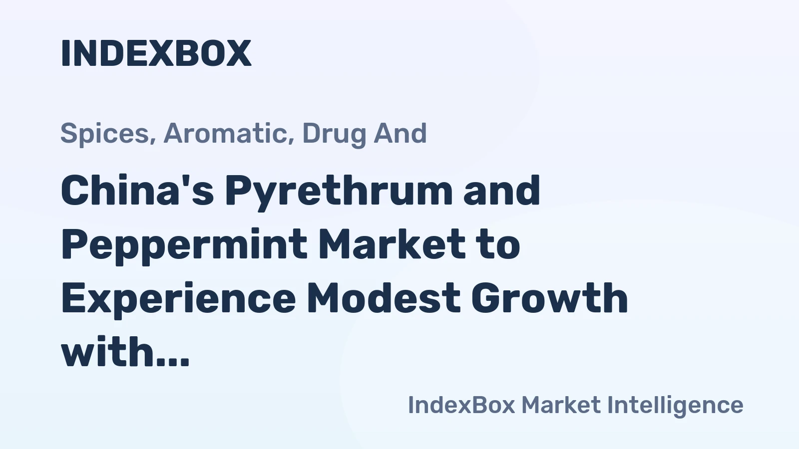 China's Pyrethrum and Peppermint Market to Experience Modest Growth with a CAGR of +1.1% from 2024 to 2035
