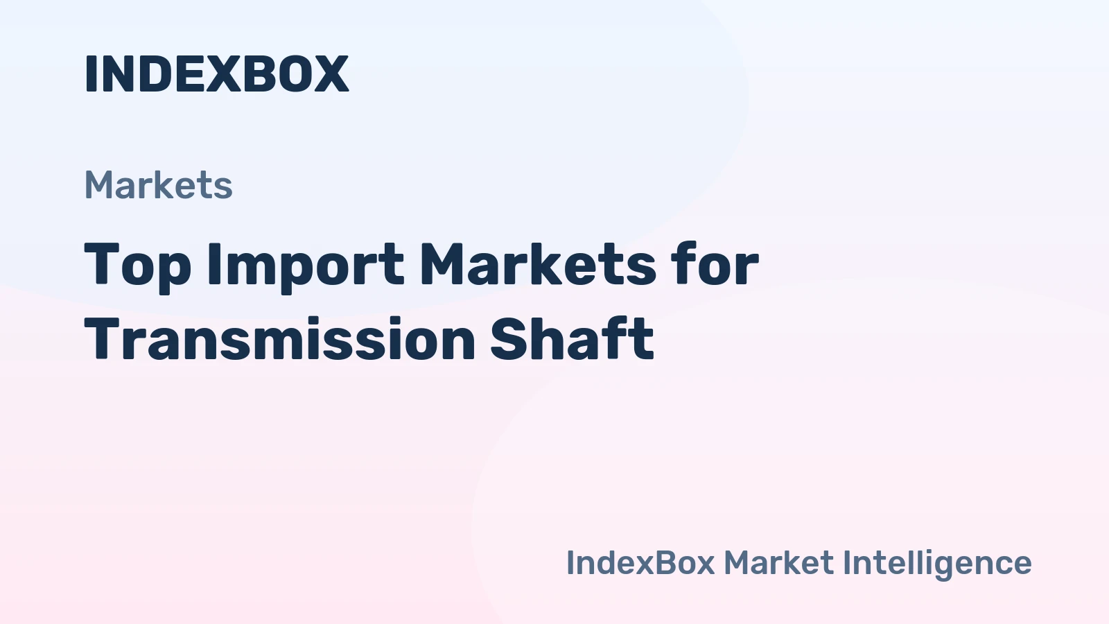 Top Import Markets for Transmission Shaft