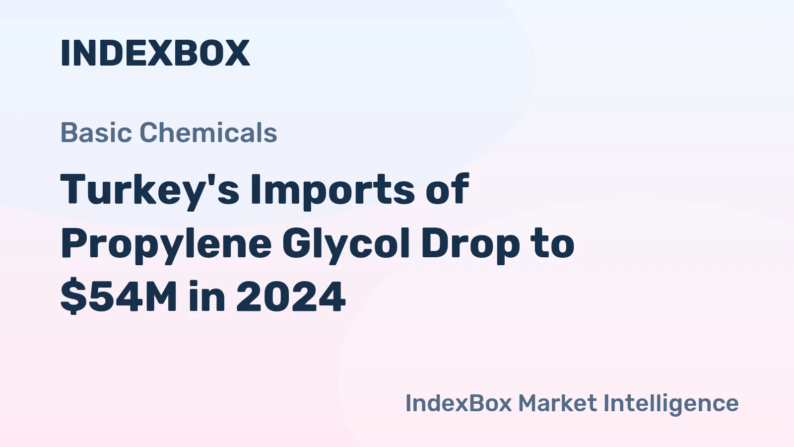 Turkey's Imports of Propylene Glycol Drop to $54M in 2024