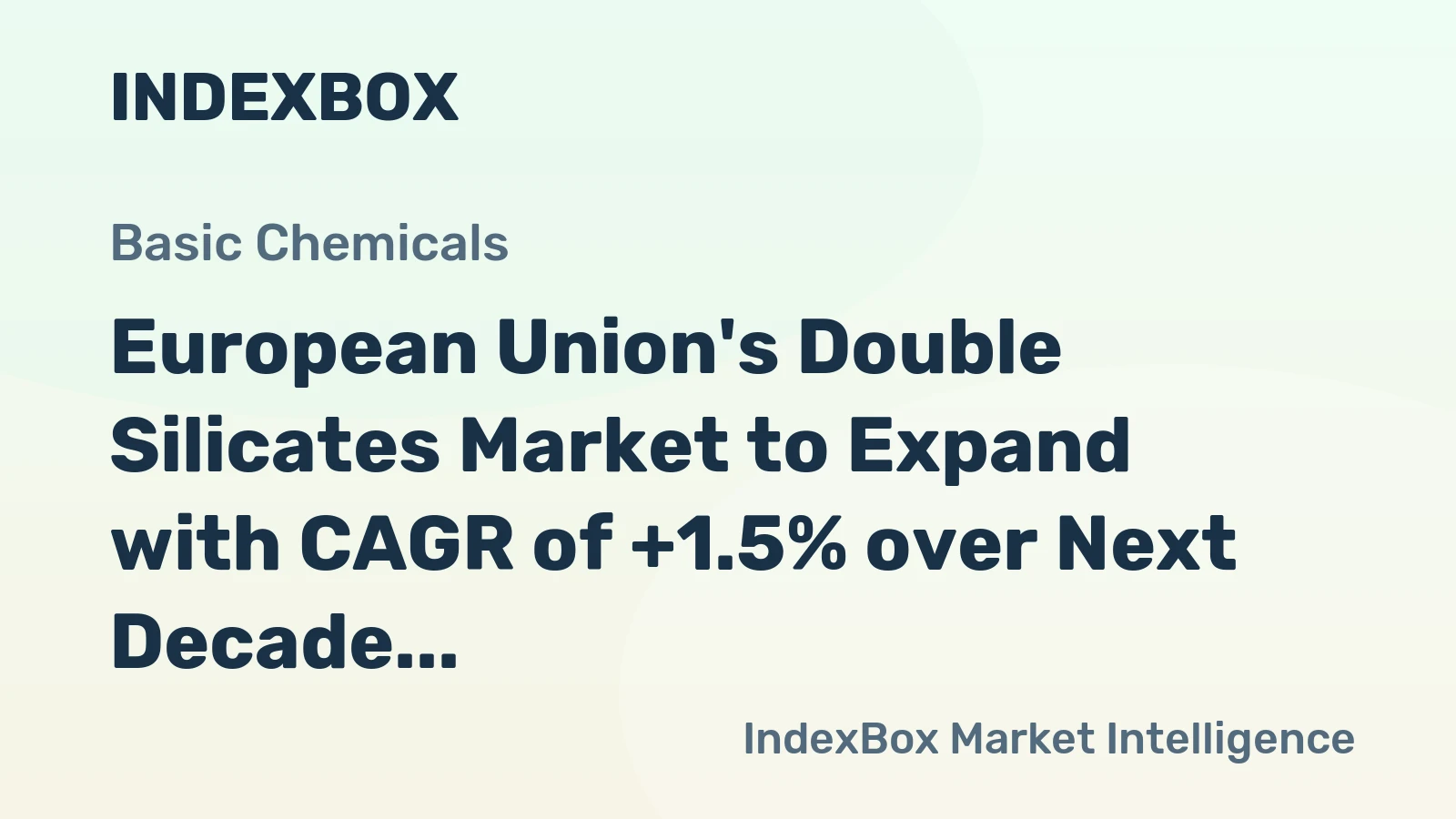 European Union's Double Silicates Market to Expand with CAGR of +1.5% over Next Decade