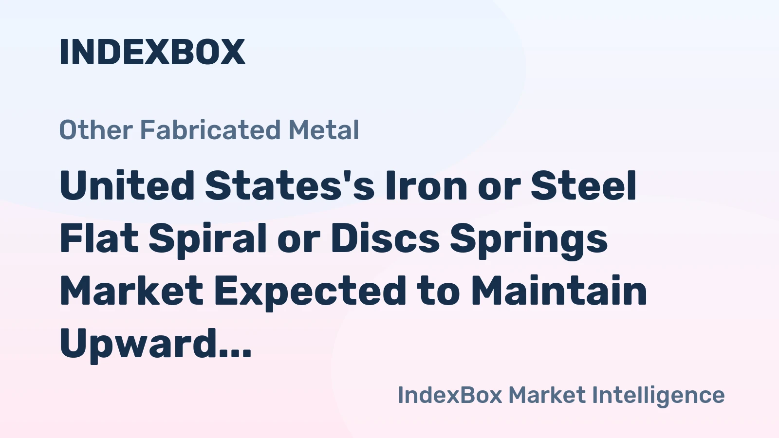 United States's Iron or Steel Flat Spiral or Discs Springs Market Expected to Maintain Upward Consumption Trend with Market Volume Reaching 233K Tons and Market Value Reaching $3.1B by 2035