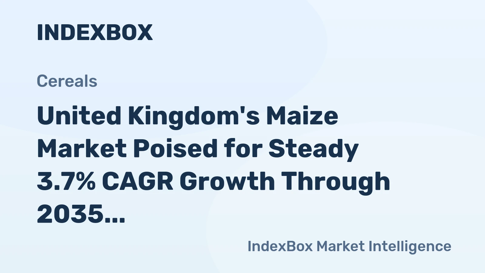 United Kingdom's Maize Market Poised for Steady 3.7% CAGR Growth Through 2035