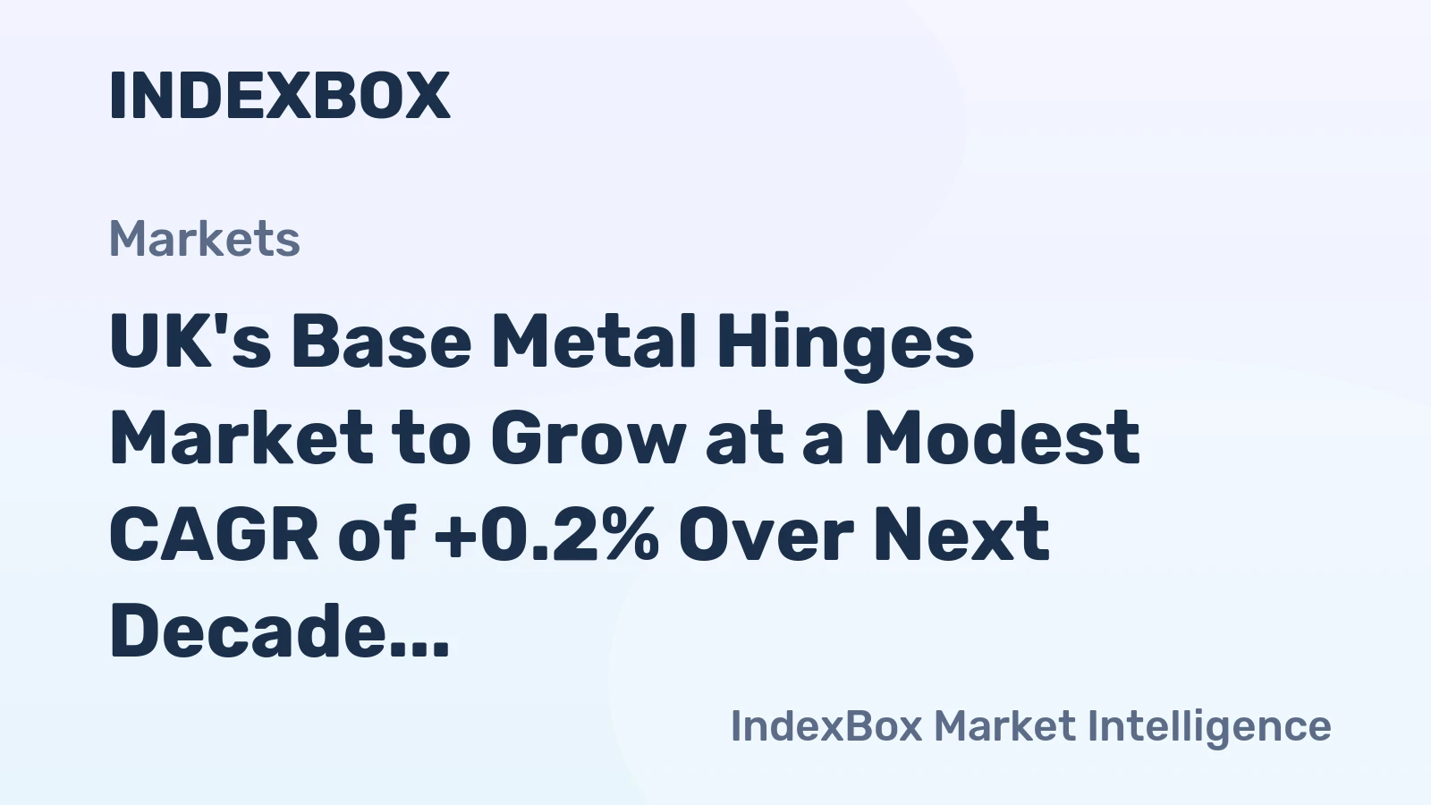 UK's Base Metal Hinges Market to Grow at a Modest CAGR of +0.2% Over Next Decade