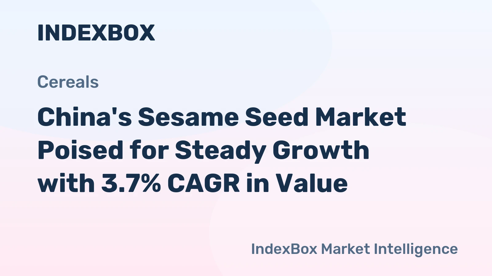 China's Sesame Seed Market Poised for Steady Growth with 3.7% CAGR in Value