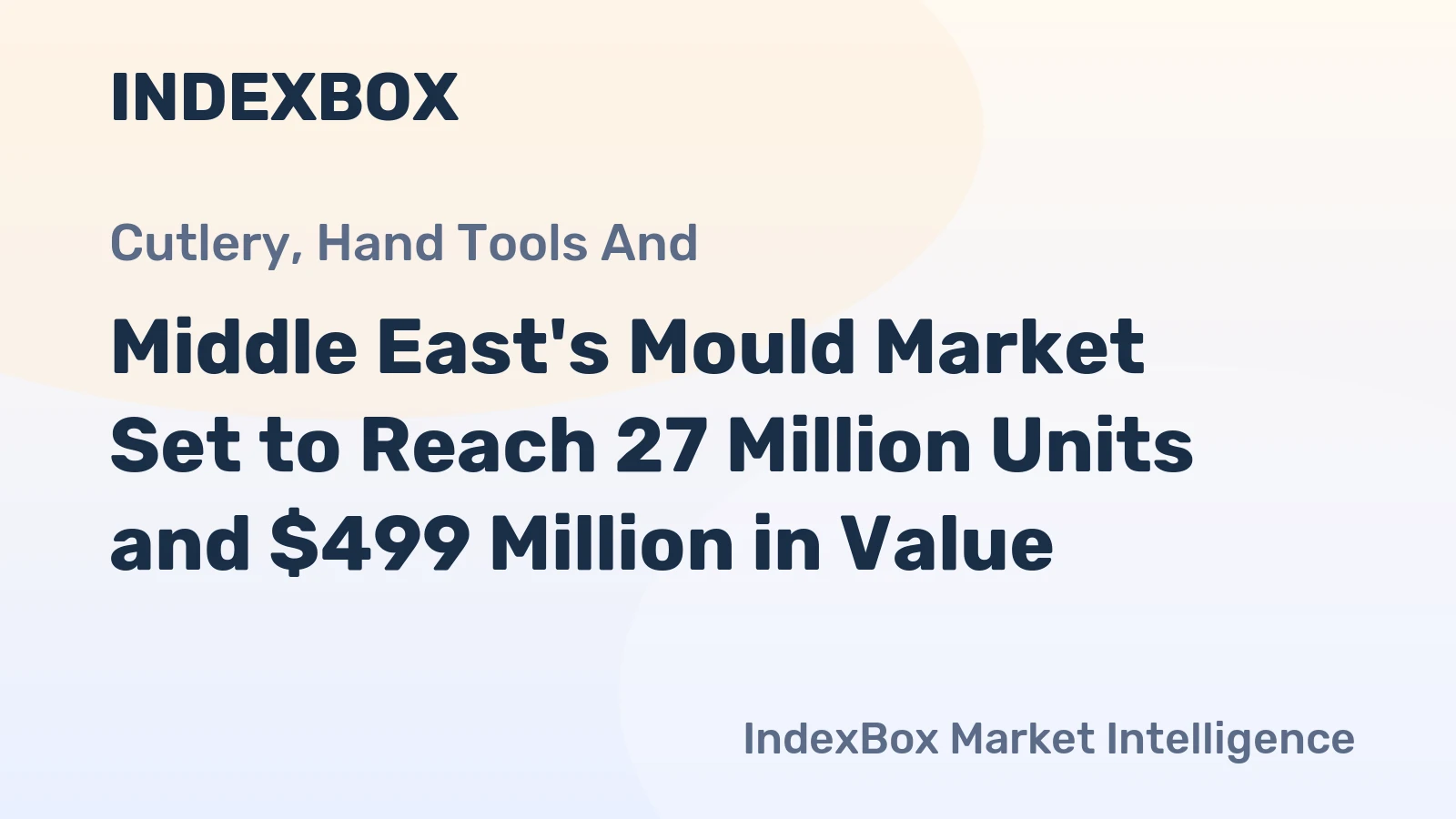 Middle East's Mould Market Set to Reach 27 Million Units and $499 Million in Value