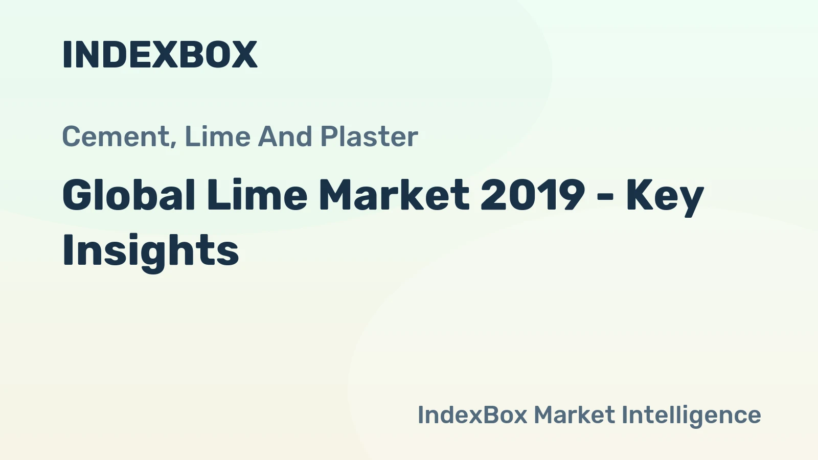 Global Lime Market 2019 - Key Insights
