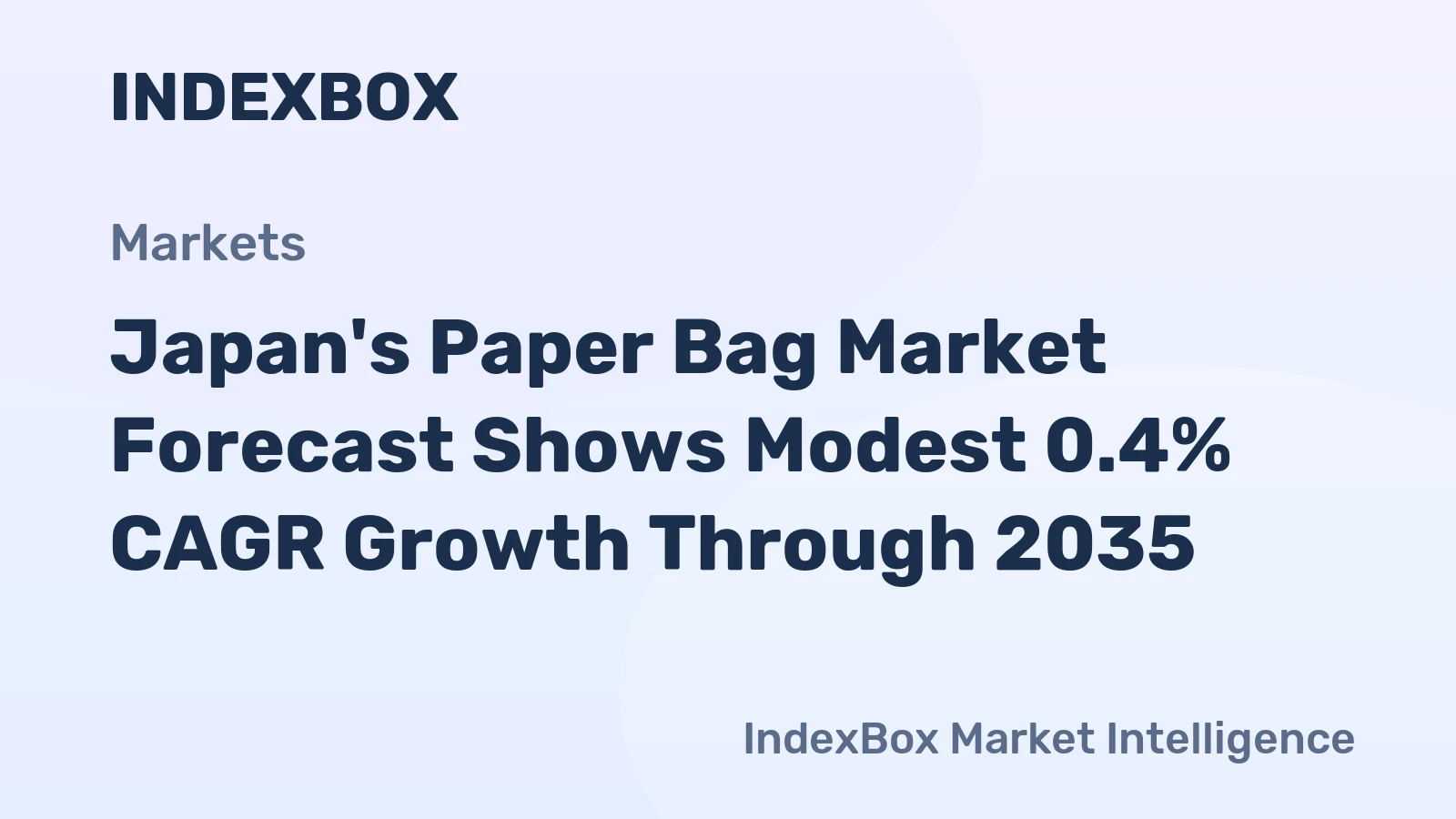 Japan's Paper Bag Market Forecast Shows Modest 0.4% CAGR Growth Through 2035