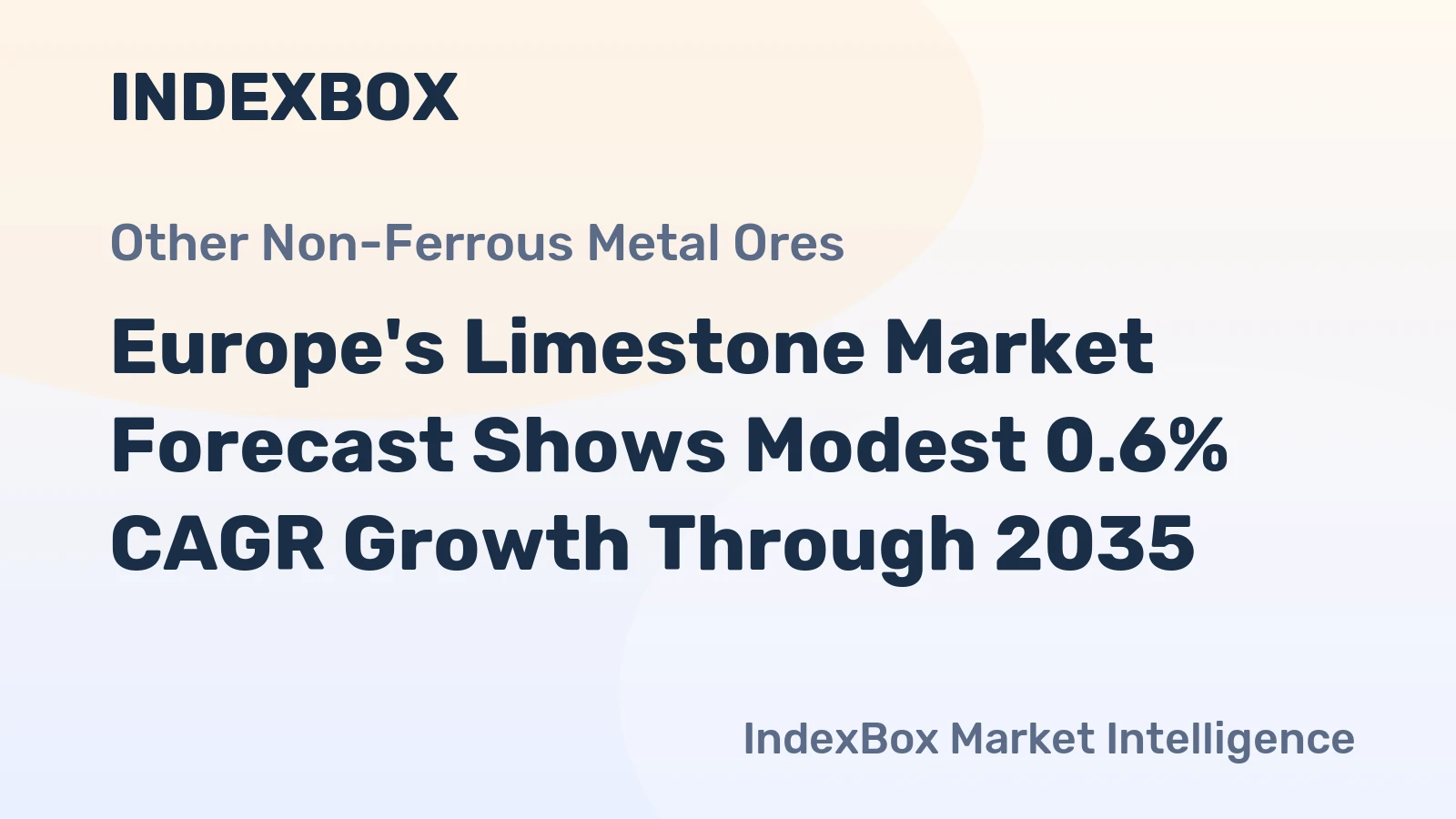 Europe's Limestone Market Forecast Shows Modest 0.6% CAGR Growth Through 2035