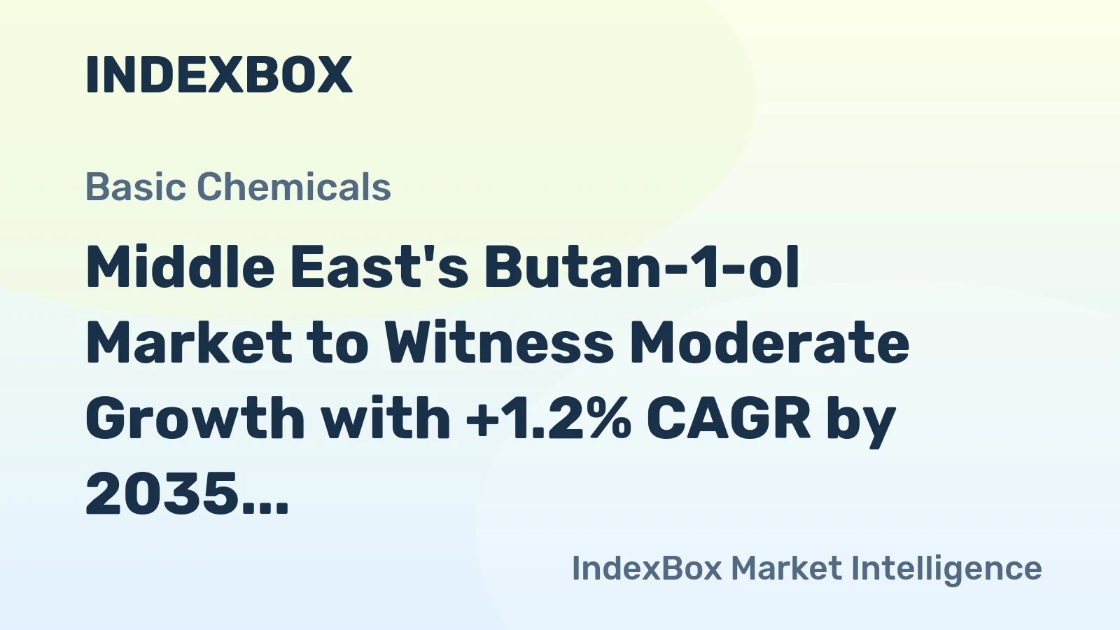 Middle East's Butan-1-ol Market to Witness Moderate Growth with +1.2% CAGR by 2035