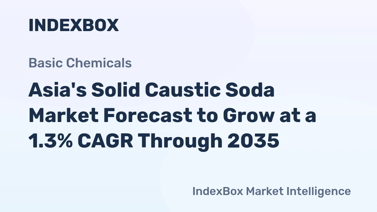Asia's Solid Caustic Soda Market Forecast to Grow at a 1.3% CAGR Through 2035