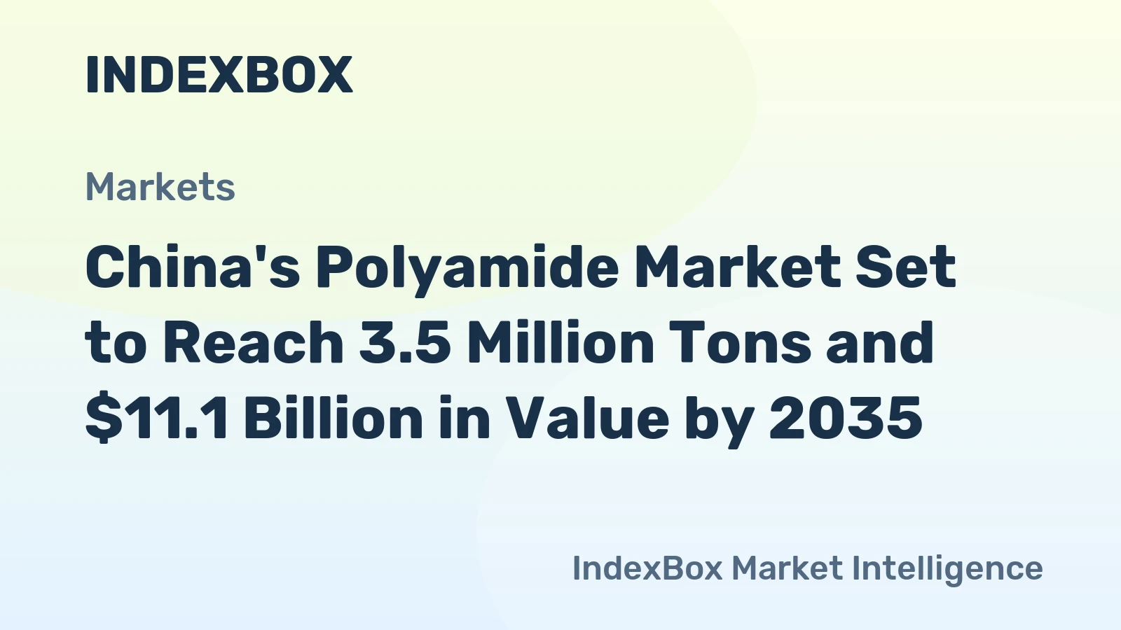 China's Polyamide Market Set to Reach 3.5 Million Tons and $11.1 Billion in Value by 2035