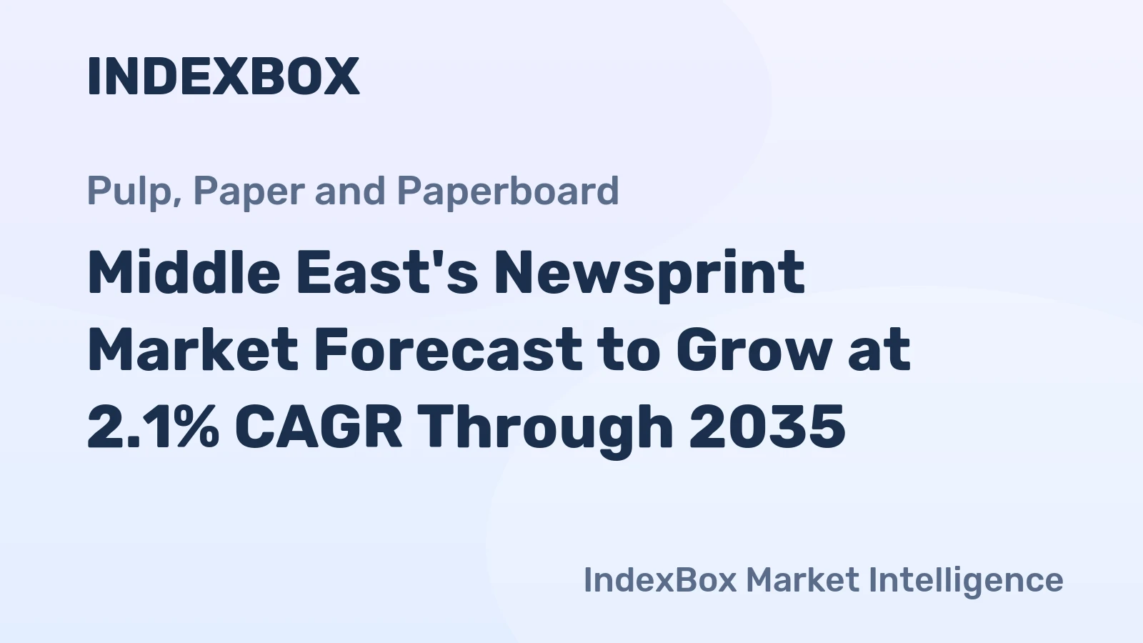 Middle East's Newsprint Market Forecast to Grow at 2.1% CAGR Through 2035
