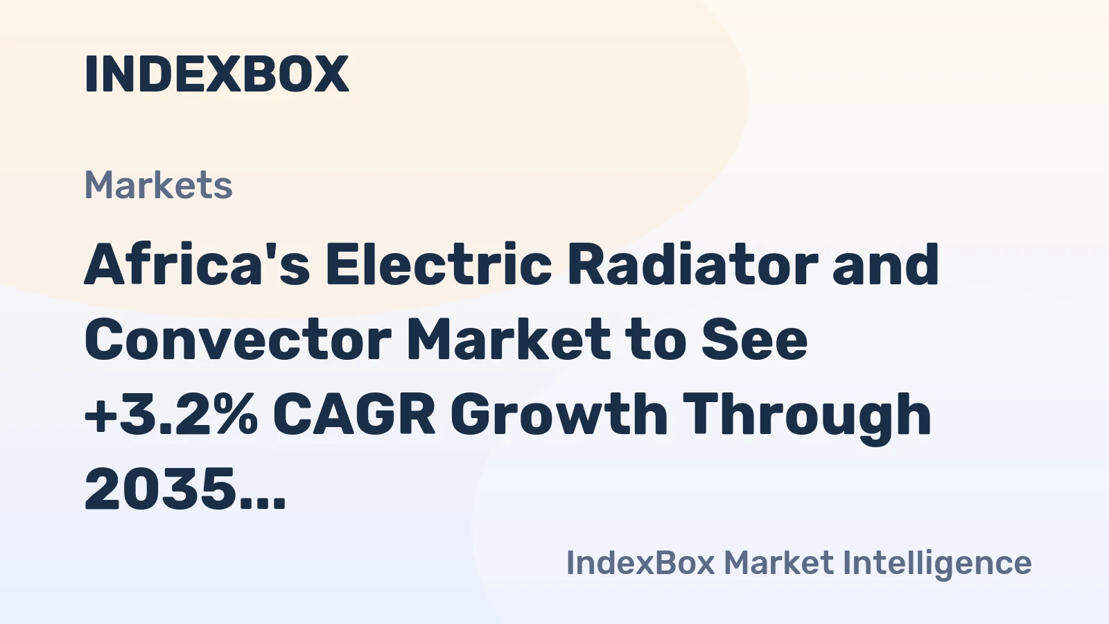 Africa's Electric Radiator and Convector Market to See +3.2% CAGR Growth Through 2035
