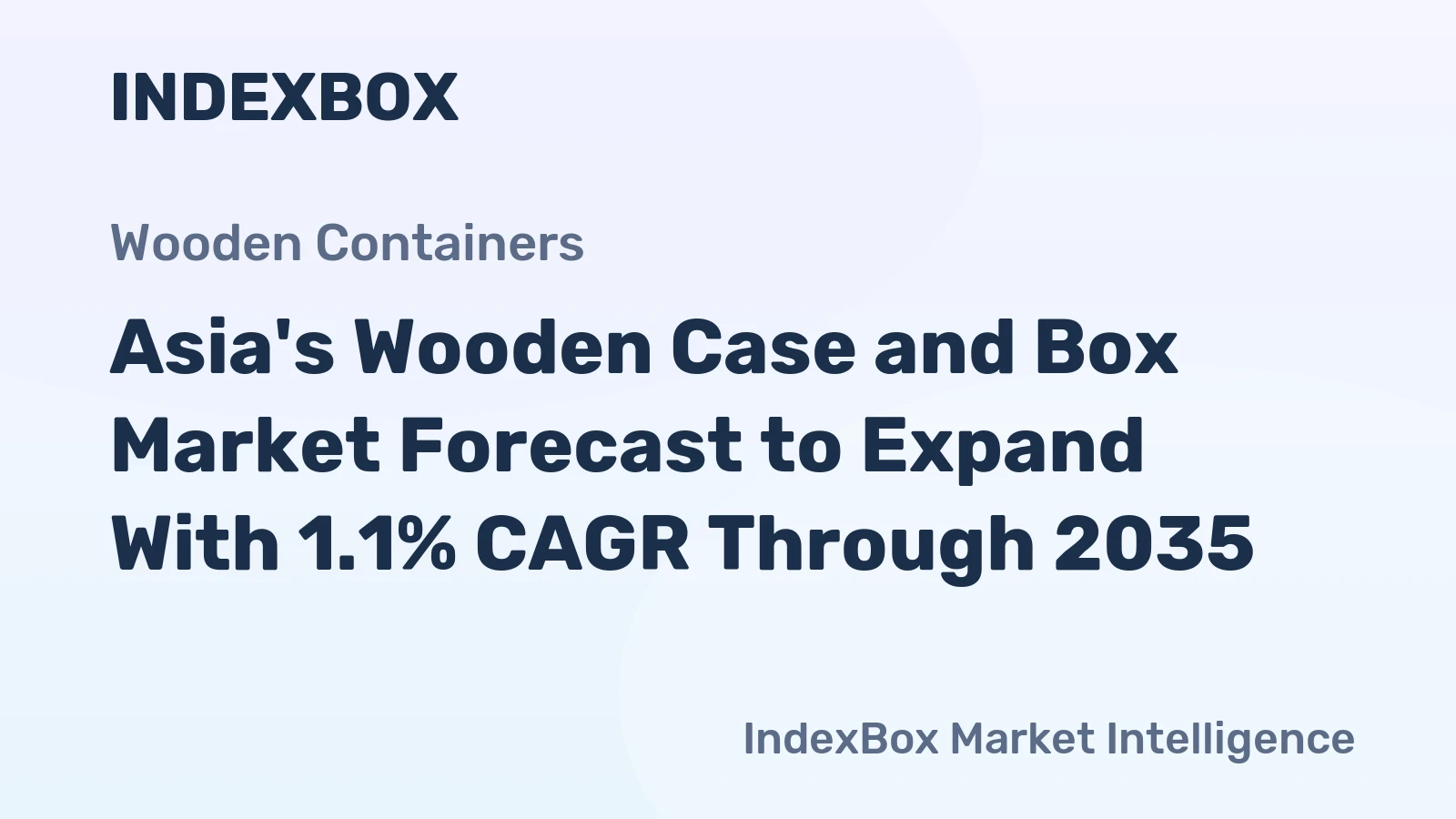 Asia's Wooden Case and Box Market Forecast to Expand With 1.1% CAGR Through 2035