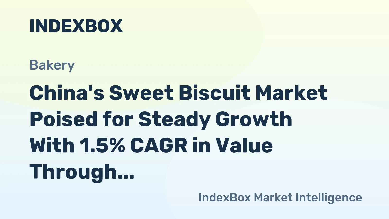 China's Sweet Biscuit Market Poised for Steady Growth With 1.5% CAGR in Value Through 2035