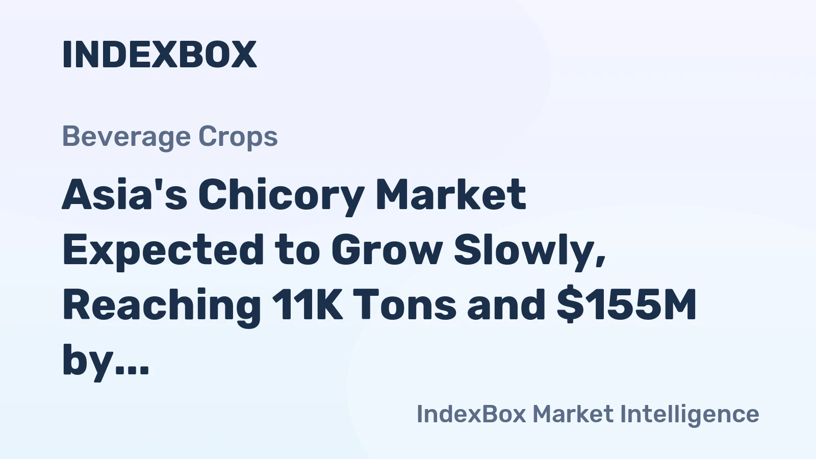 Asia's Chicory Market Expected to Grow Slowly, Reaching 11K Tons and $155M by 2035
