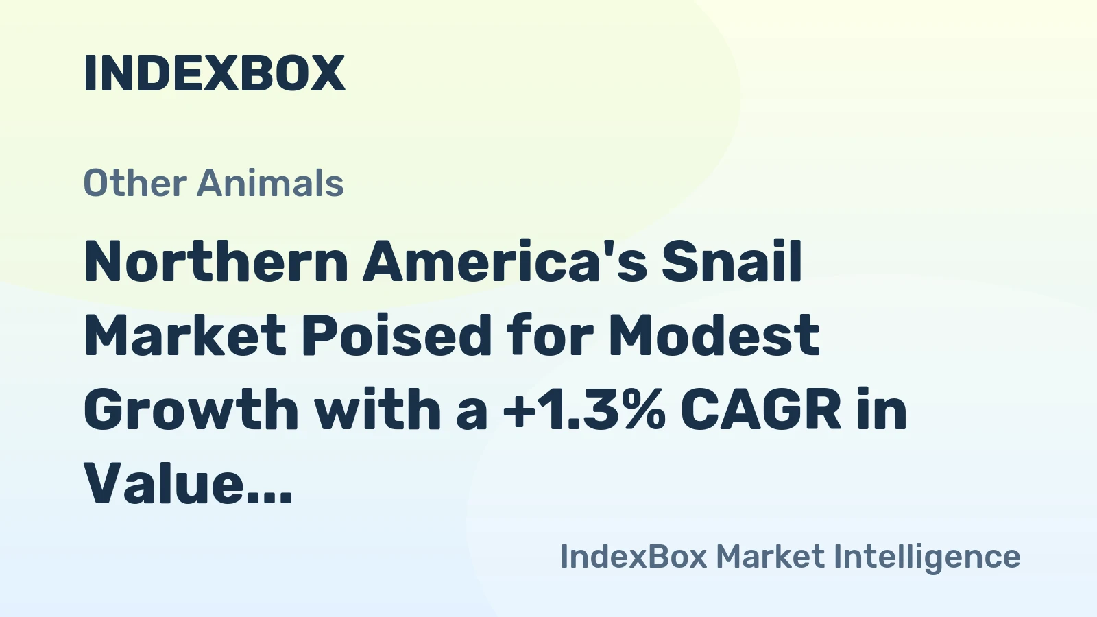 Northern America's Snail Market Poised for Modest Growth with a +1.3% CAGR in Value