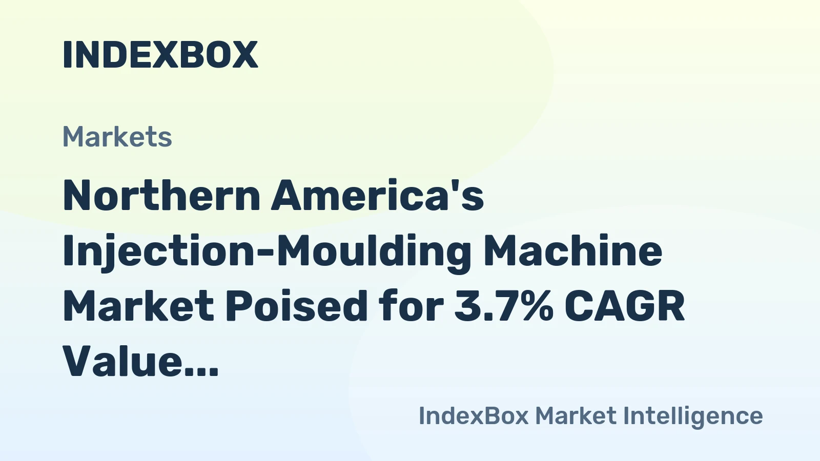 Northern America's Injection-Moulding Machine Market Poised for 3.7% CAGR Value Growth Through 2035