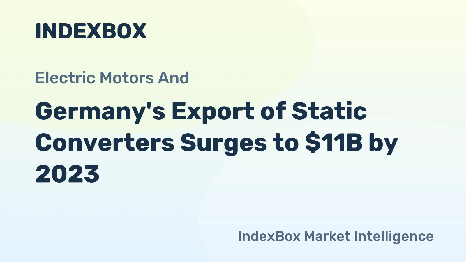 Germany's Export of Static Converters Surges to $11B by 2023