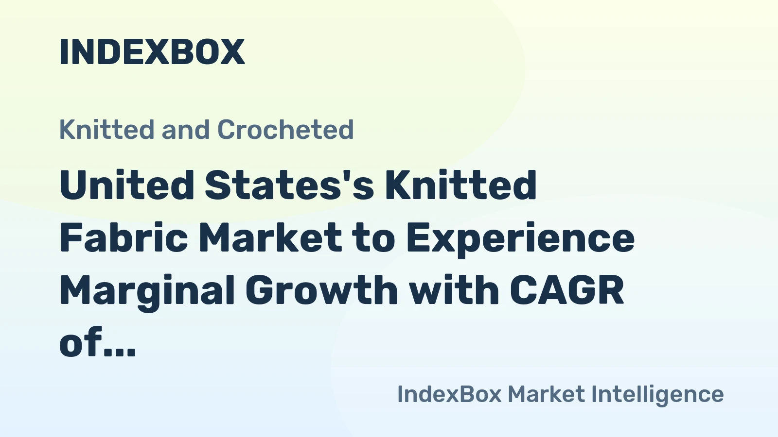 United States's Knitted Fabric Market to Experience Marginal Growth with CAGR of +1.1% from 2024 to 2035