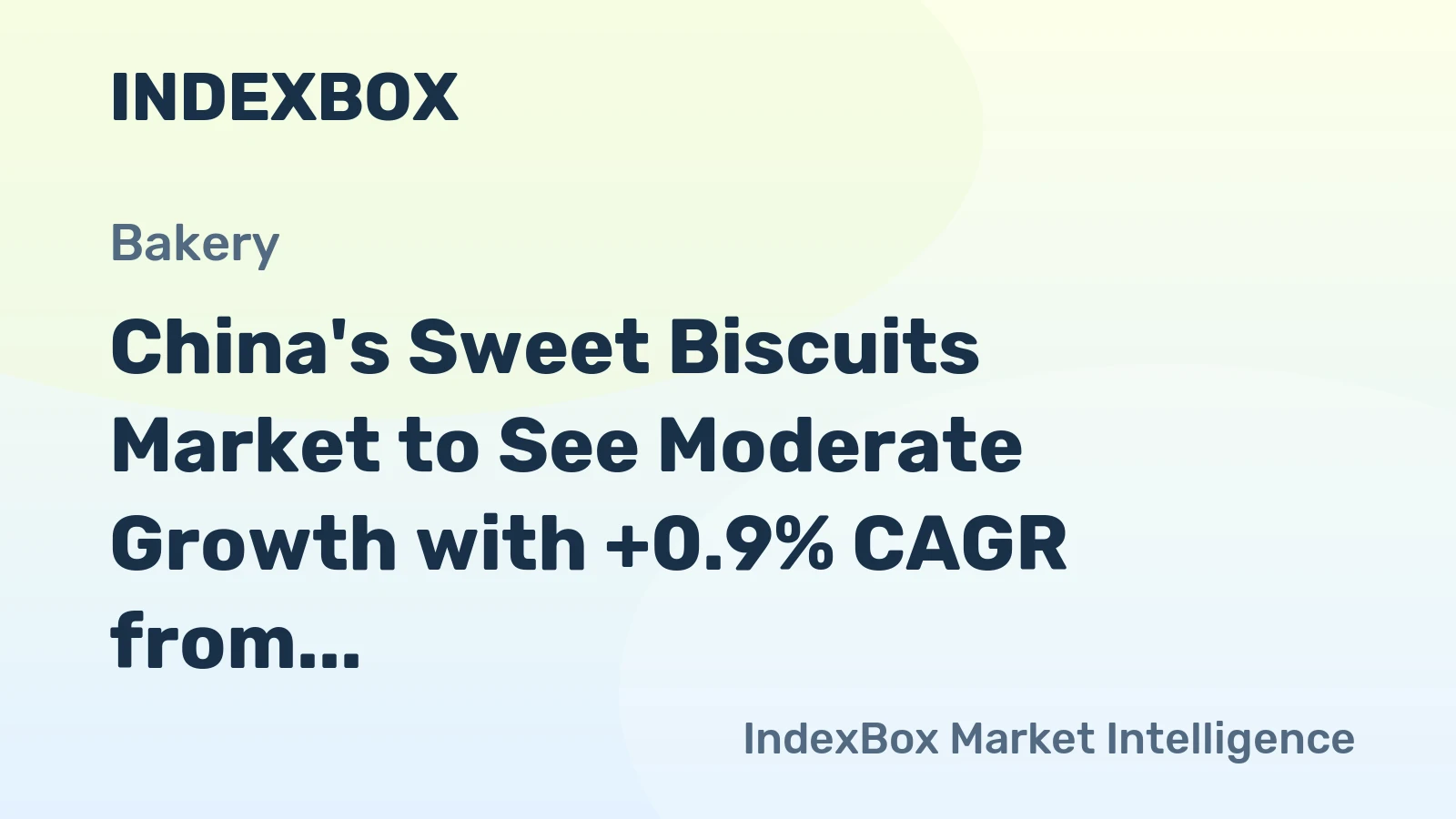 China's Sweet Biscuits Market to See Moderate Growth with +0.9% CAGR from 2024-2035