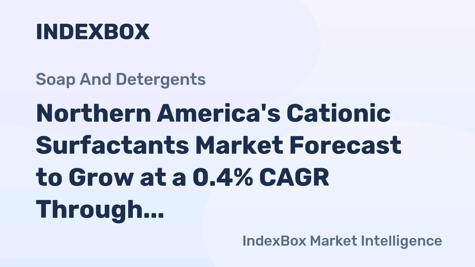 Northern America's Cationic Surfactants Market Forecast to Grow at a 0.4% CAGR Through 2035
