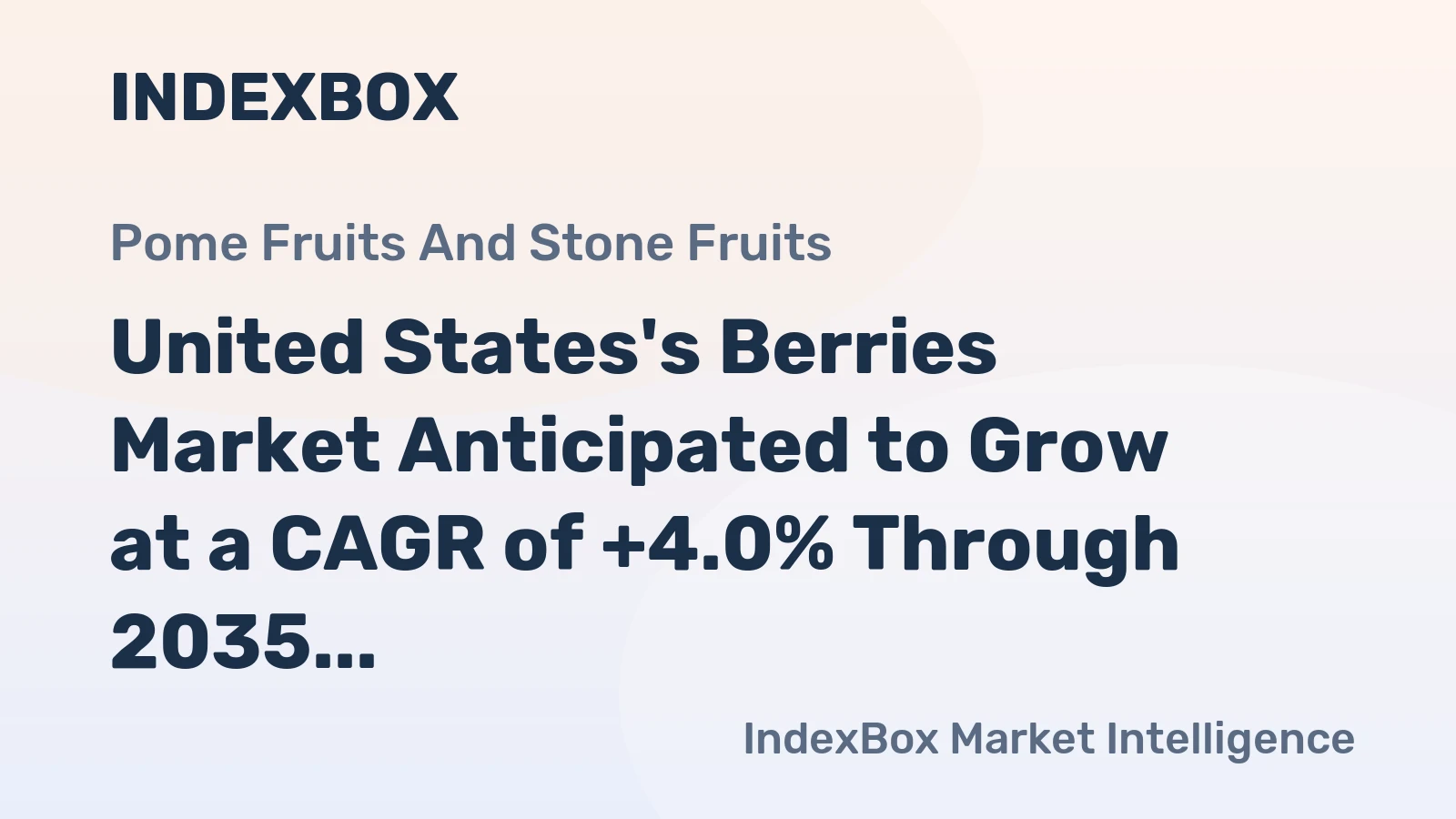 United States's Berries Market Anticipated to Grow at a CAGR of +4.0% Through 2035