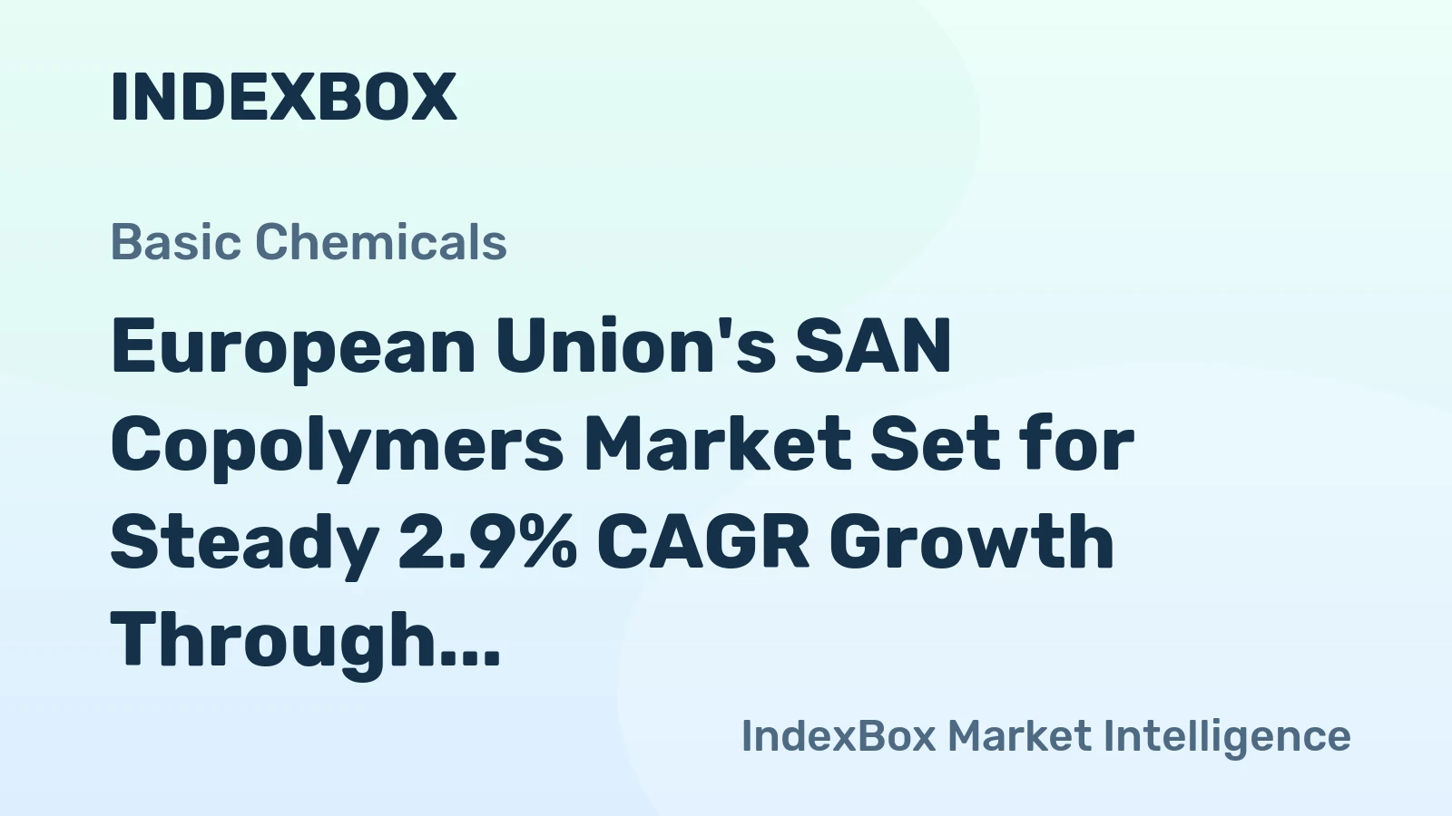 European Union's SAN Copolymers Market Set for Steady 2.9% CAGR Growth Through 2035