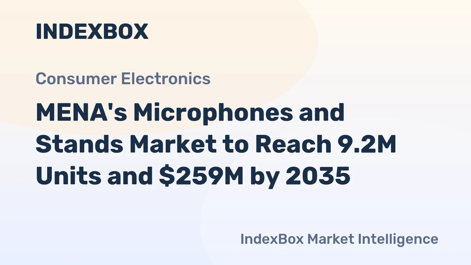 MENA's Microphones and Stands Market to Reach 9.2M Units and $259M by 2035