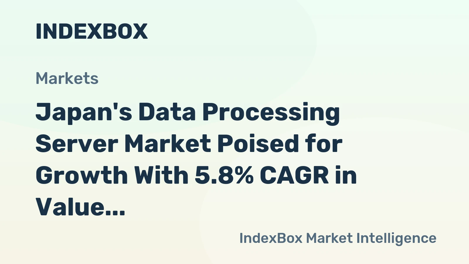 Japan's Data Processing Server Market Poised for Growth With 5.8% CAGR in Value Through 2035