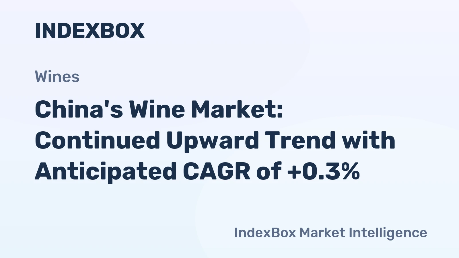 China's Wine Market: Continued Upward Trend with Anticipated CAGR of +0.3%