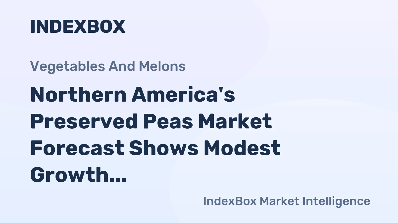 Northern America's Preserved Peas Market Forecast Shows Modest Growth With a 0.2% Volume CAGR